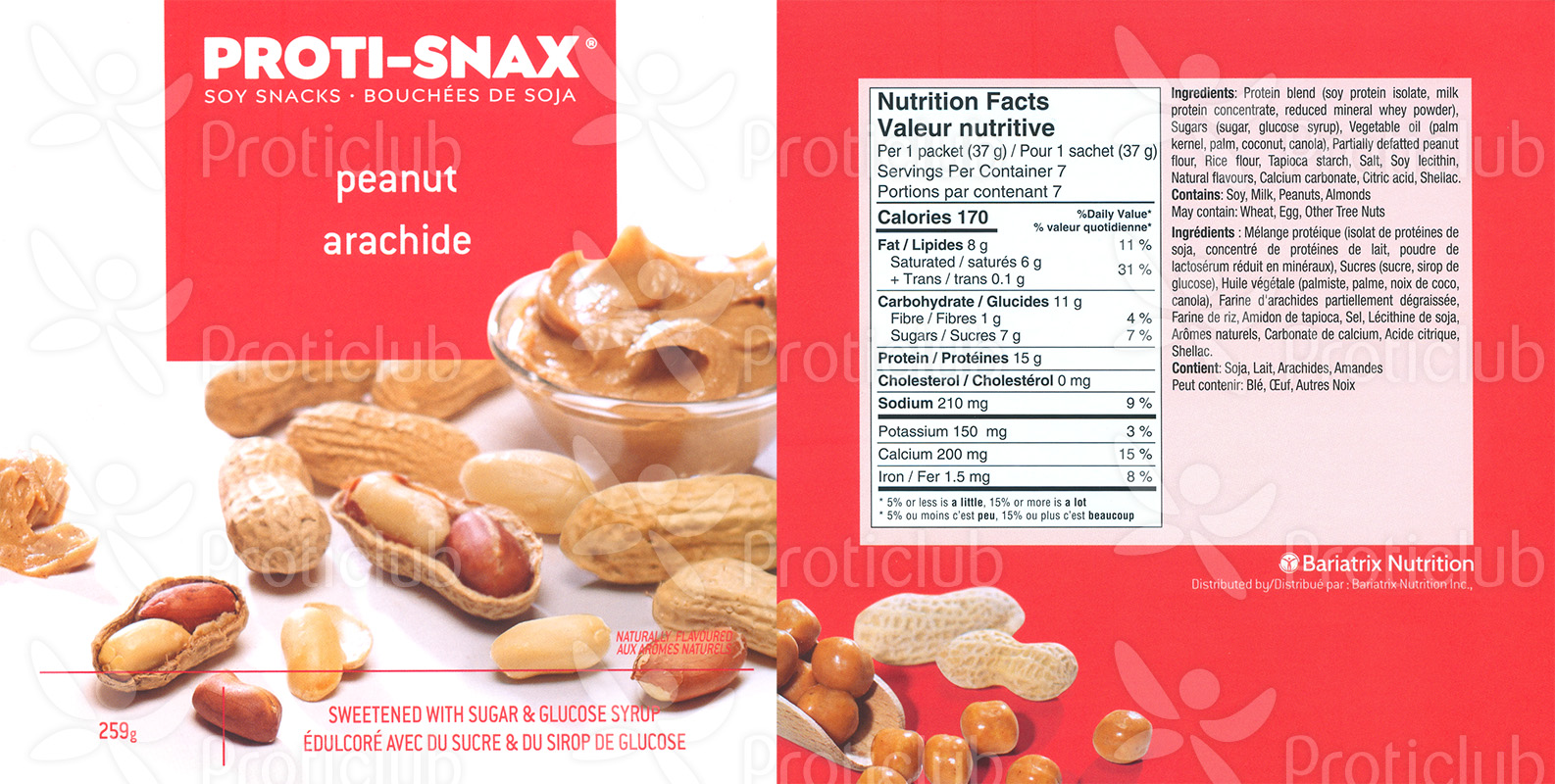 Produit : Soy Puffs - Peanut | PROTICLUB